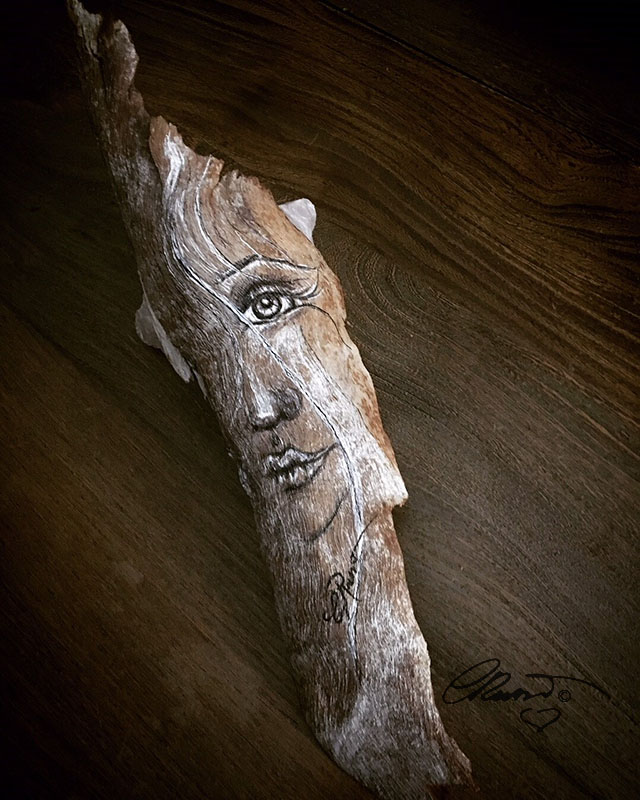 Embracing Nature: My Journey with Ink Drawing on Eucalyptus Bark ...